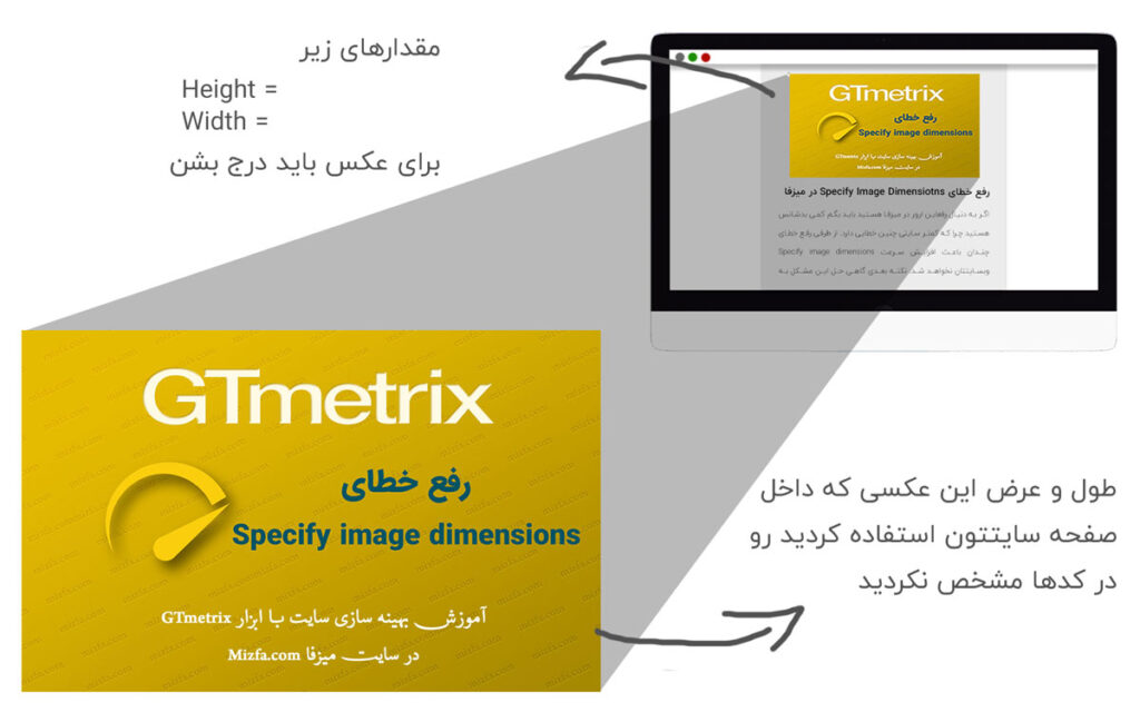 رفع خطای Specify image dimensions [حل ارور جی تی متریکس]