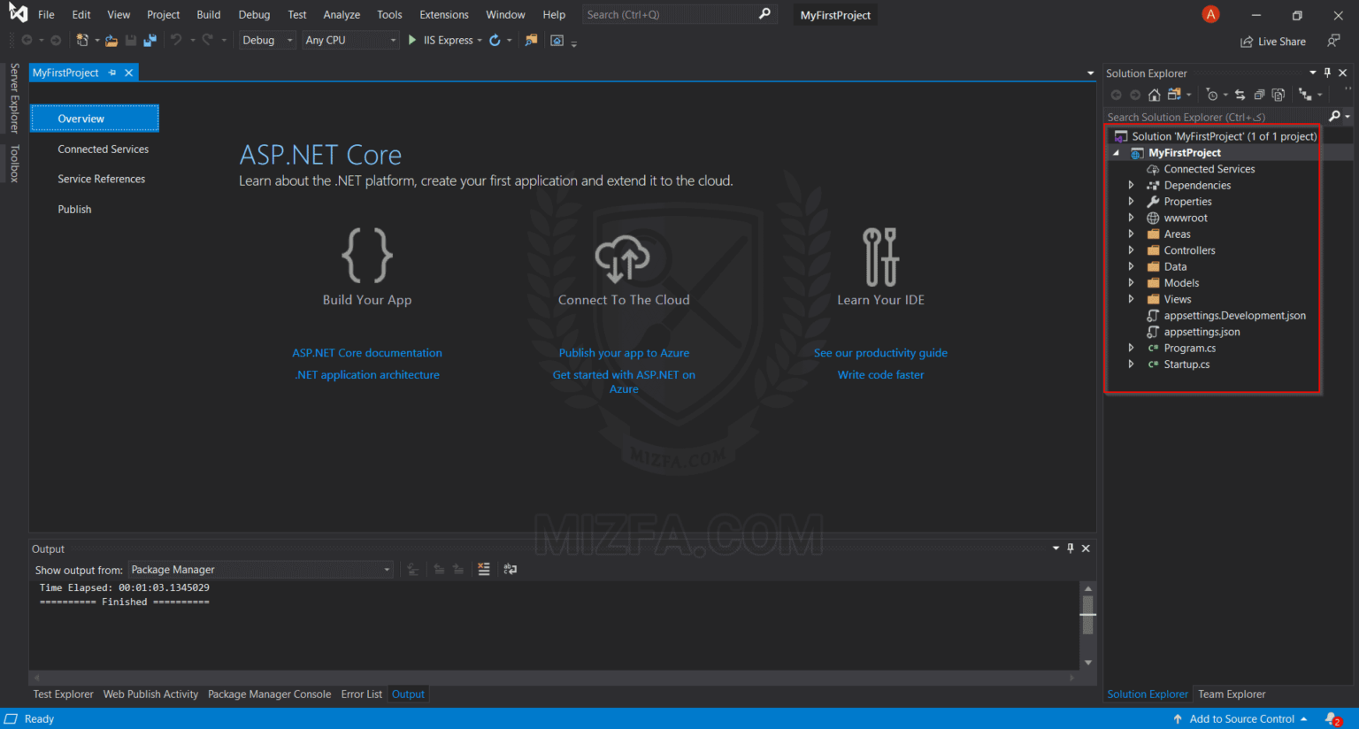ایجاد نخستین پروژه ASP.NET Core MVC در Visual Studio 2019